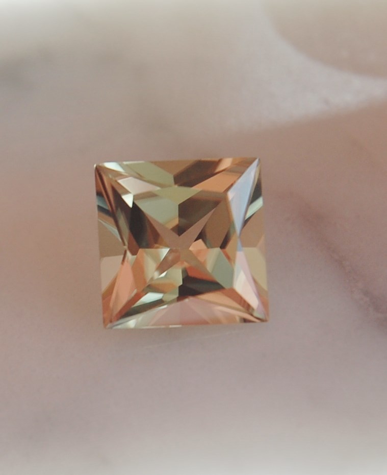 3.70 cts. Zultanite® Princess Cut 9mm - Zultanite® Gems